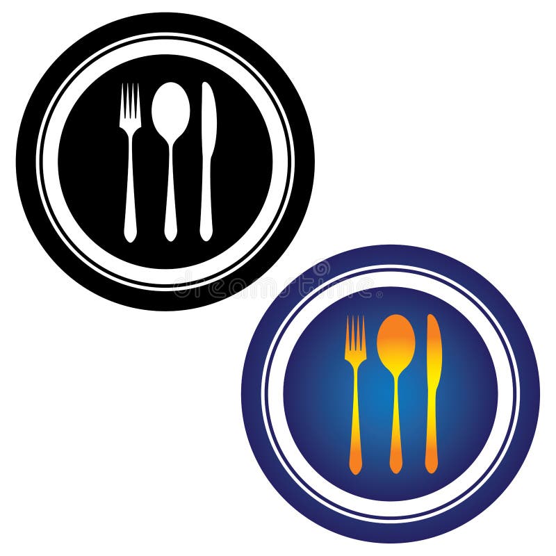 Illustration Of Spoon Fork Knife And Plate Stock Illustration Illustration Of Kitchenware