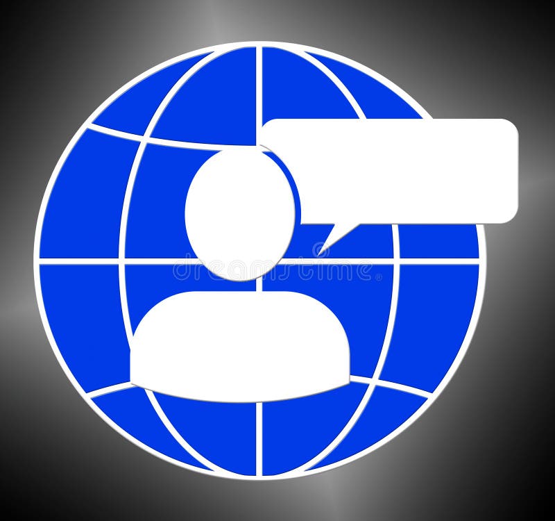 Sprache-Blase Und Charakter 3d Bedeutet Das Sprechen Oder Mitteilung ...