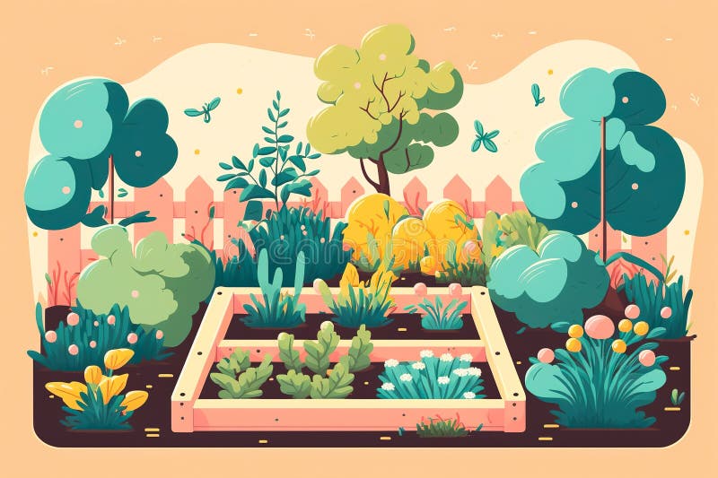 Garden Beds Cartoon Stock Illustrations – 353 Garden Beds Cartoon Stock ...