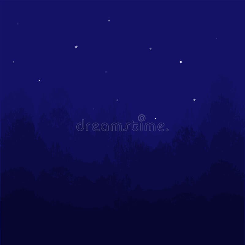 Starry Night. Surreal. Background Stock Vector - Illustration of ...