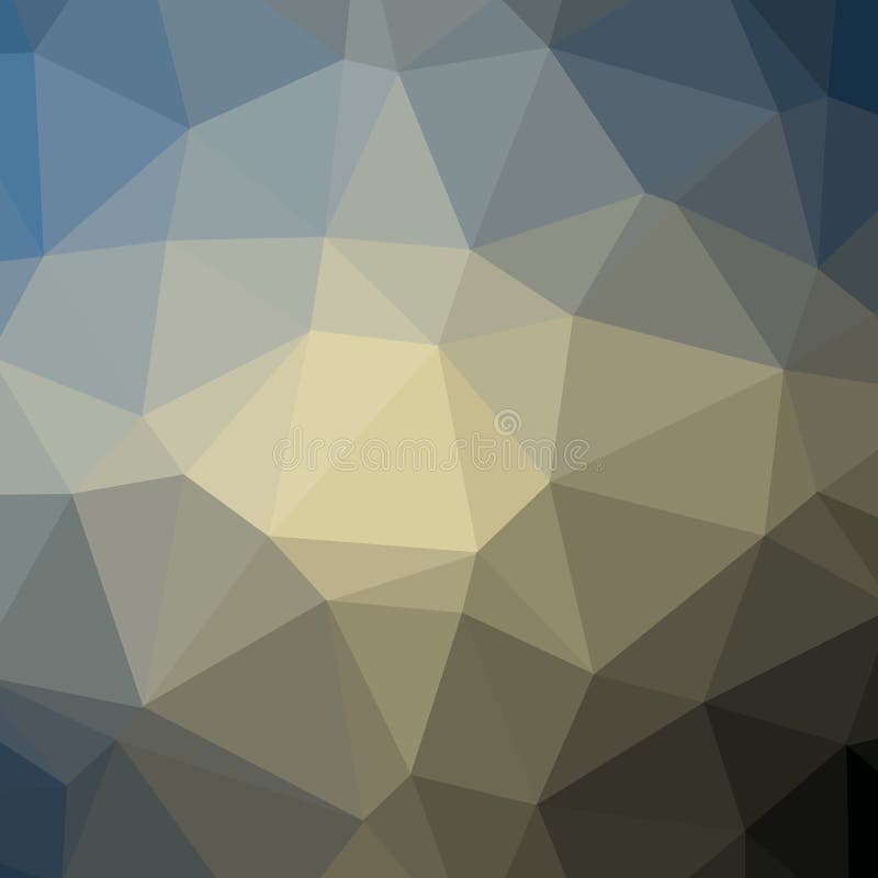 Illustration of Square Blue and Yellow Triangle Polygon Background ...