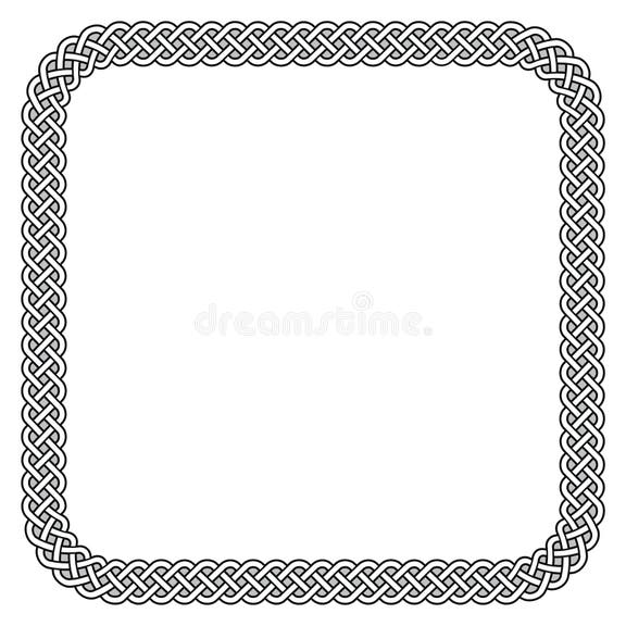 Square Celtic Knots Vector stock vector. Illustration of black - 143003676