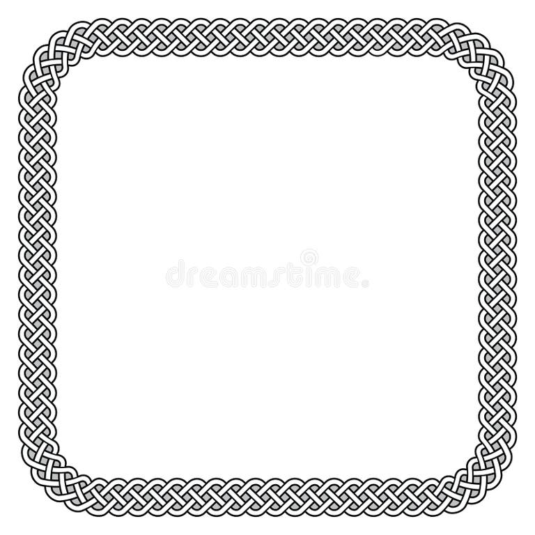 Square Celtic Knots Vector stock vector. Illustration of black - 143003676