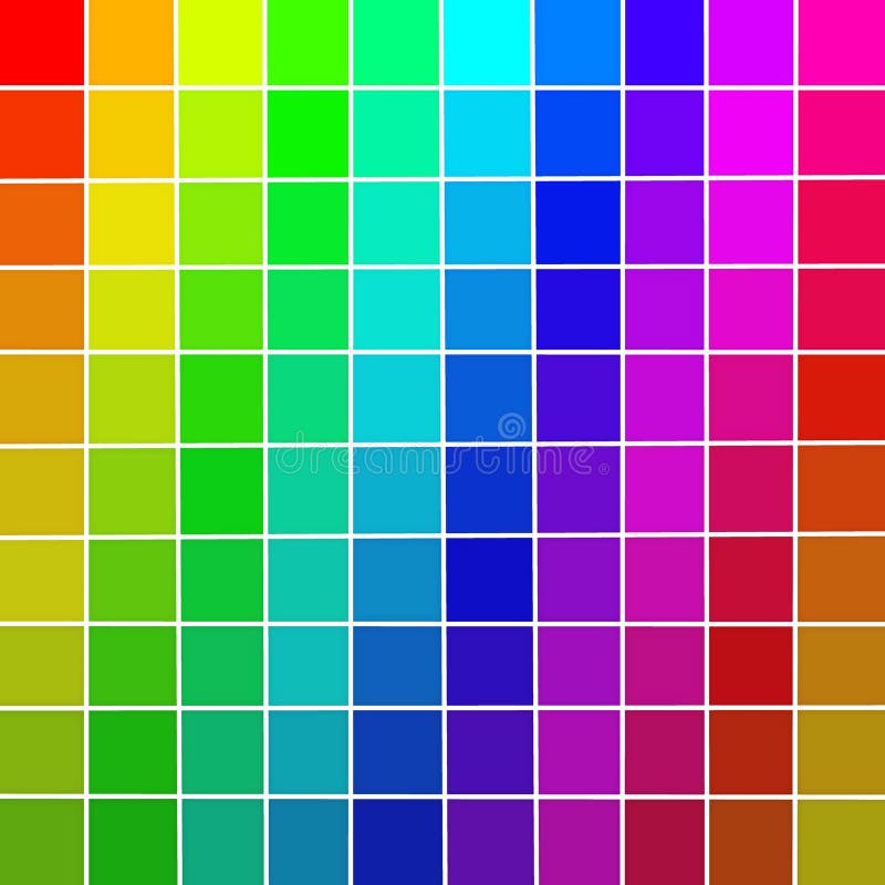 Illustration of a Square-shaped Color Pattern Background Stock ...