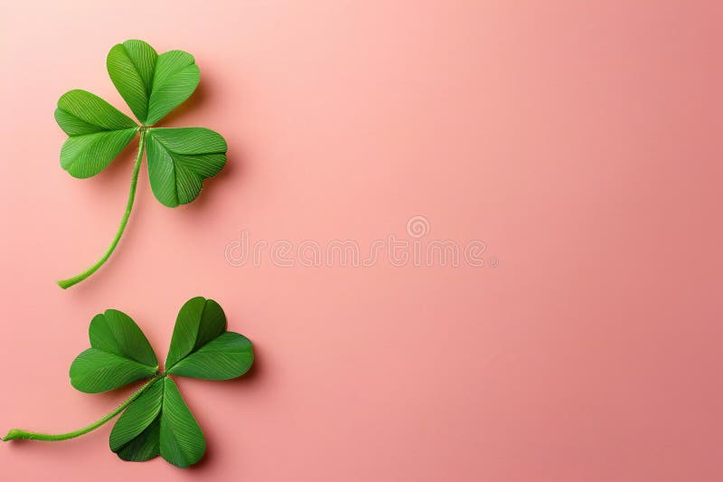 Illustration of St Patrick S Day Concept, Minimalism, Pastel Pink ...