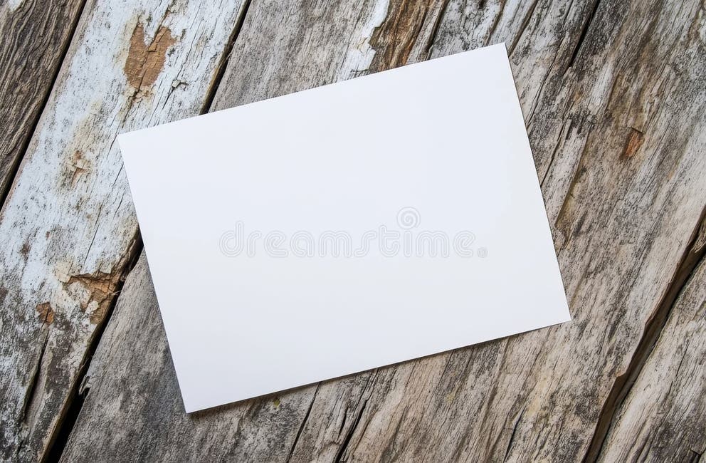 An Illustration of a Stack of Blank Brochure Papers on a Wooden ...