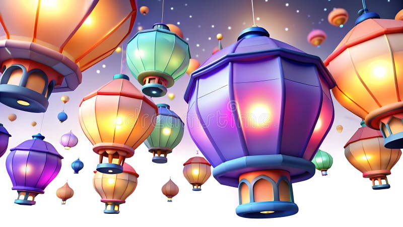 Stack of Colorful Hot Air Balloons Fantasy Transport Png Transparent ...