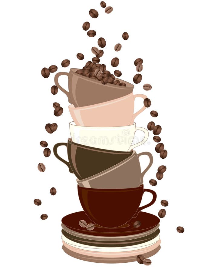 Clipart Falling Cups