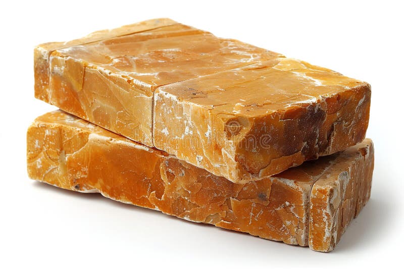 A Stack of Three Orange Bricks Isolated on White Background with ...