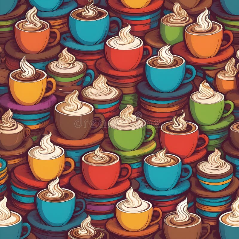 Cups Pattern Stock Illustrations – 13,334 Cups Pattern Stock ...