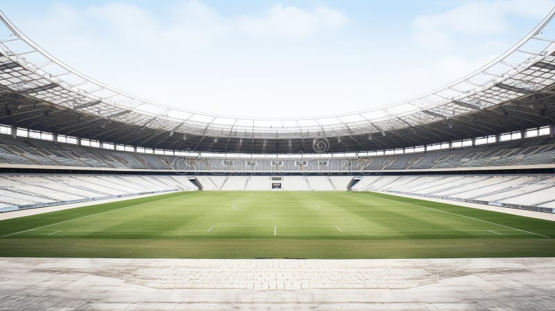 Illustration of the Stadium Has a Large Ground, Generative Ai Stock ...