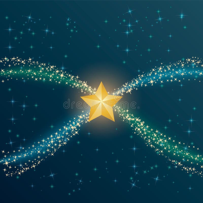 Illustration. a Star in Space. Vector Illustration for a Poster ...