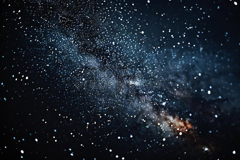 Illustration of Starry Sky, Black Background, Night Sky with Small ...