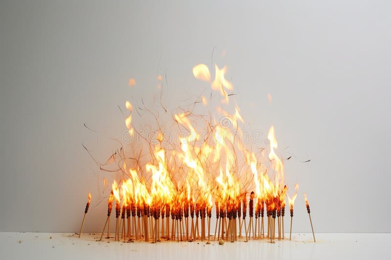 Illustration of Start of Fire from Matches Fire from Playing with ...