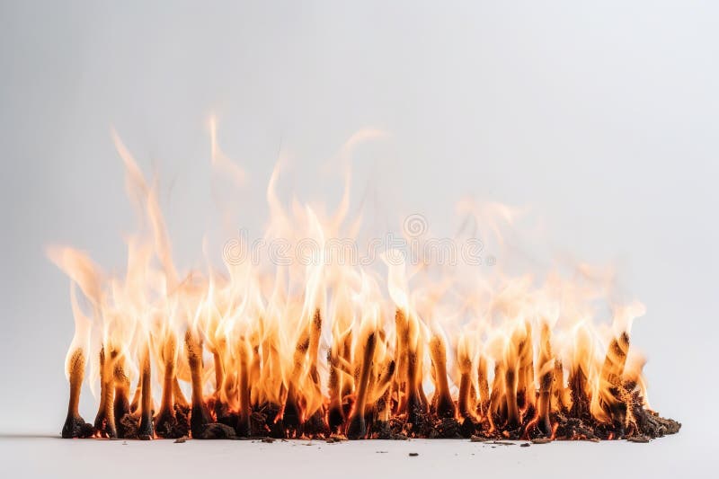 Illustration of Start of Fire from Matches Fire from Playing with ...