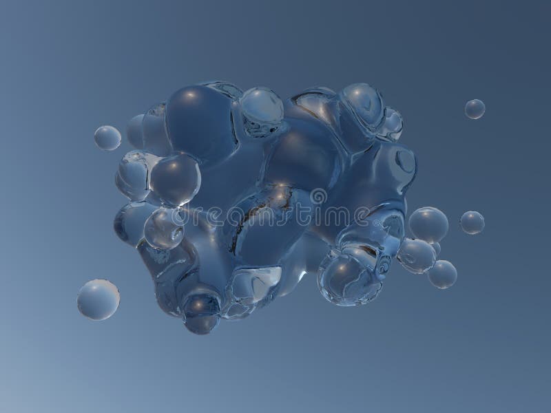 Illustration State of Water in Zero Gravity Stock Illustration ...