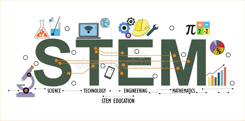 Illustration of STEM stock vector. Illustration of graphic - 149599610
