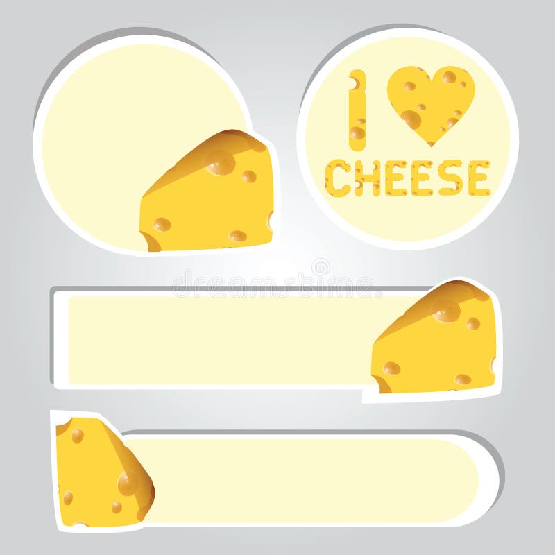 Illustration Stickers of Cheese Stock Vector - Illustration of ...