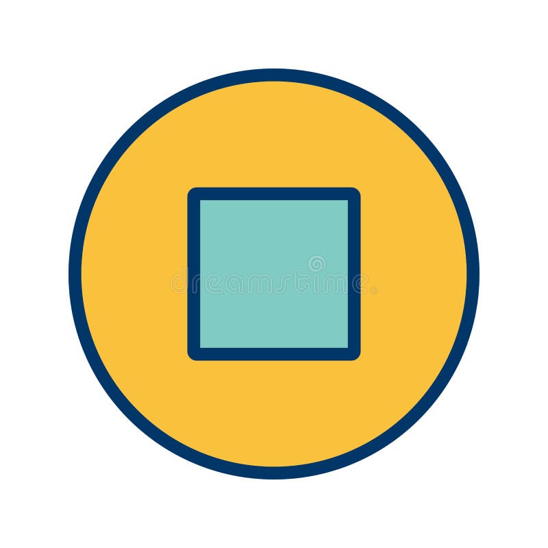 Illustration Stop Icon stock illustration. Illustration of stop - 180093268