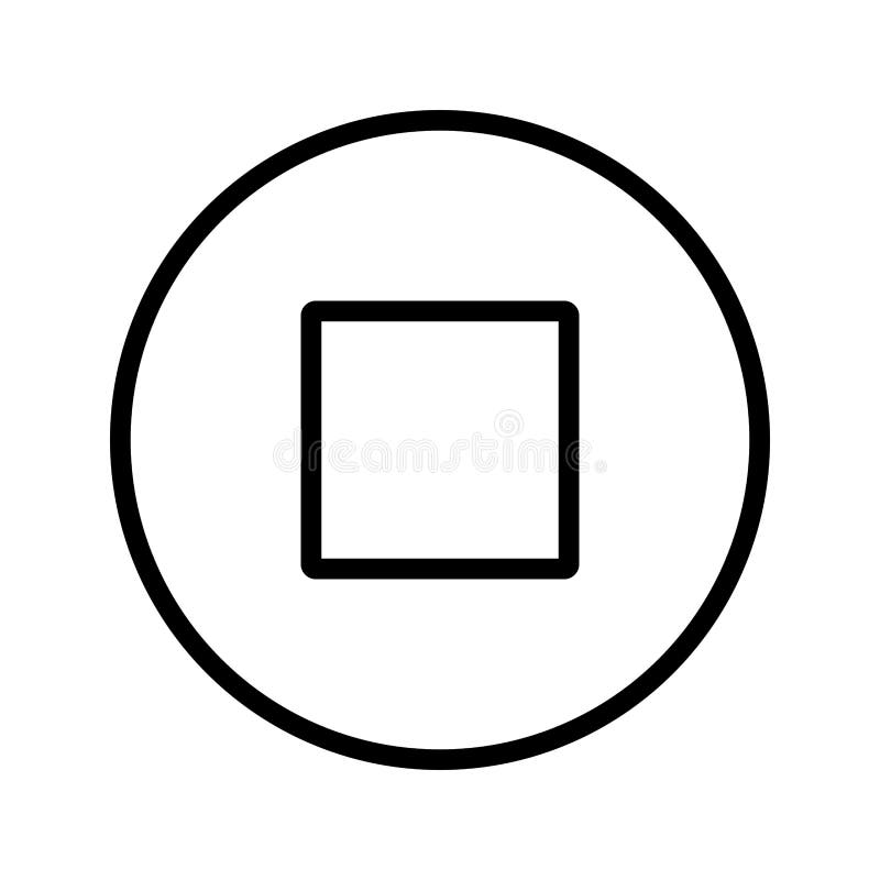 Illustration Stop Icon stock illustration. Illustration of vector ...