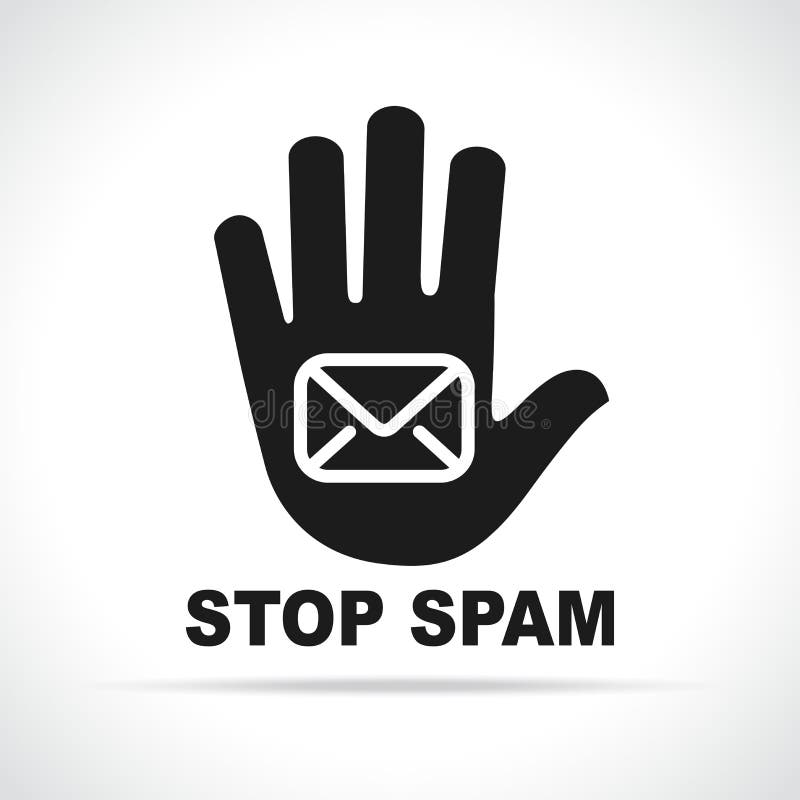 Stop Spam Sign stock illustration. Illustration of firewall - 20240555