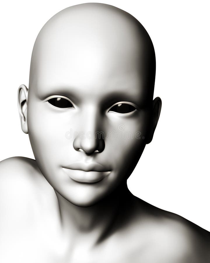 Illustration of Strange Alien or Cyborg Stock Illustration ...