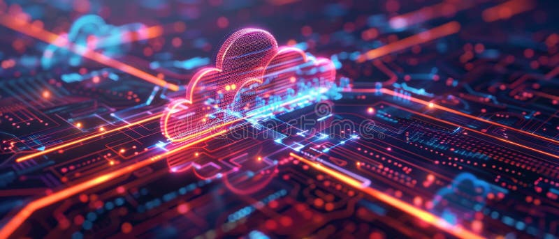 Illustration of Streamlined Business Process Flowchart with Tech ...
