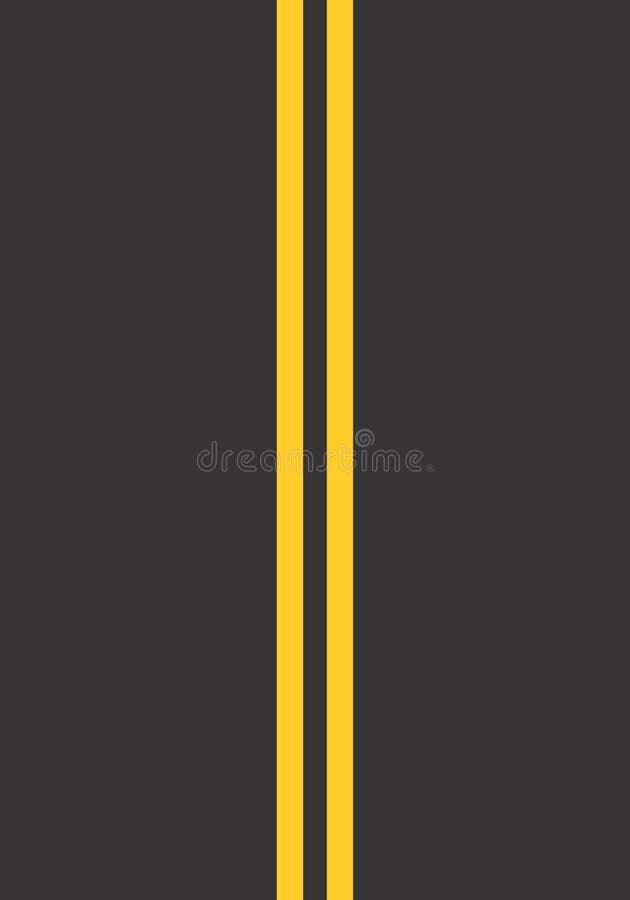 Double Yellow Line New Asphalt Road Stock Illustrations – 6 Double ...