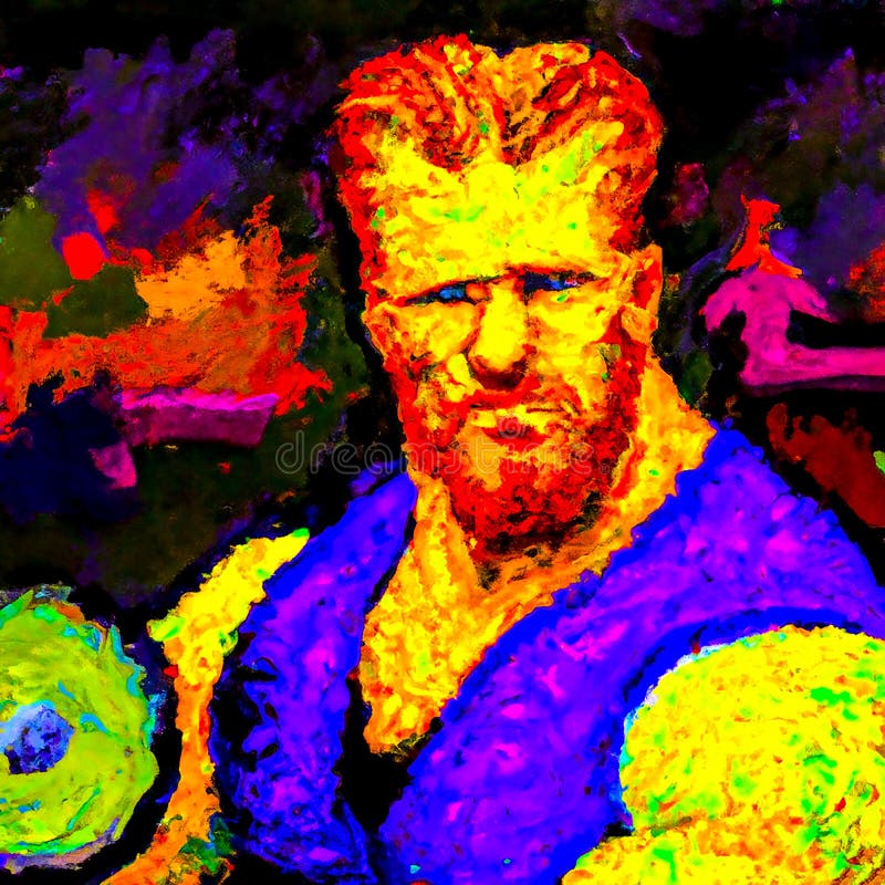 Illustration of Strong Man in Modern Art Style Stock Illustration ...