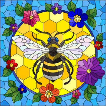 Bee Circle Stock Illustrations – 10,693 Bee Circle Stock Illustrations ...