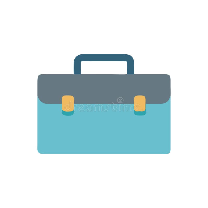 Stylish Briefcase Handle Illustration Stock Vector - Illustration of ...