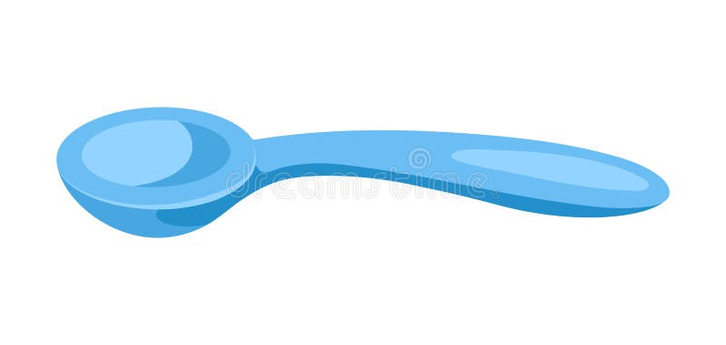 Illustration of Stylized Baby Spoon. Stock Vector - Illustration of ...