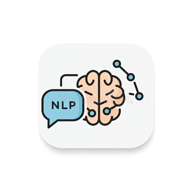 Natural Language Processing (Nlp) Symbol Stock Illustration - Illustration of processing, nose ...
