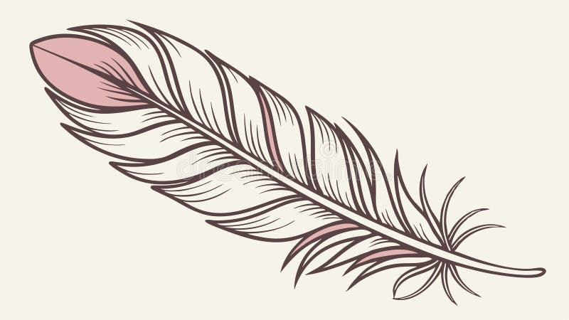 Stylized Feather Abstract Nature Art Element, Vector Design Generative ...