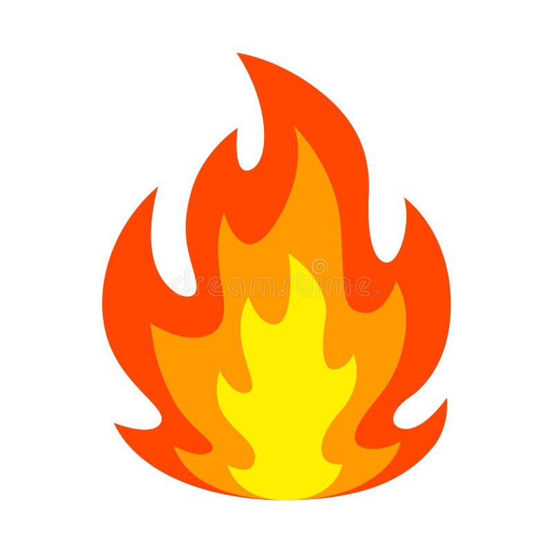 Illustration of Stylized Fire. Decorative Element for Design. Stock ...