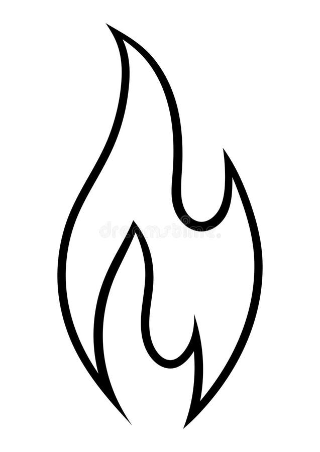 Illustration of Stylized Fire. Decorative Element for Design. Stock ...