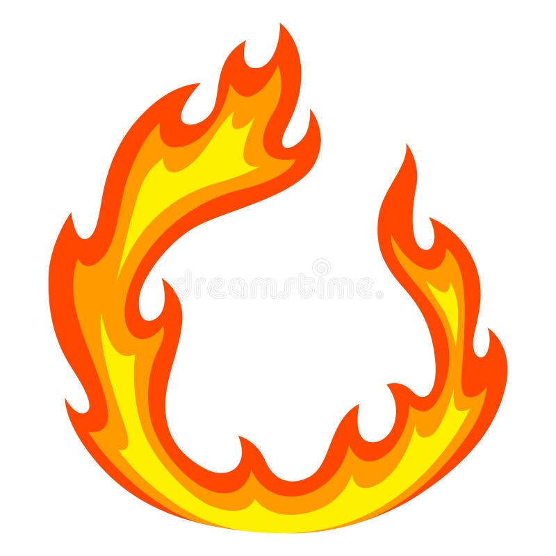 Illustration of Stylized Fire. Decorative Element for Design. Stock ...