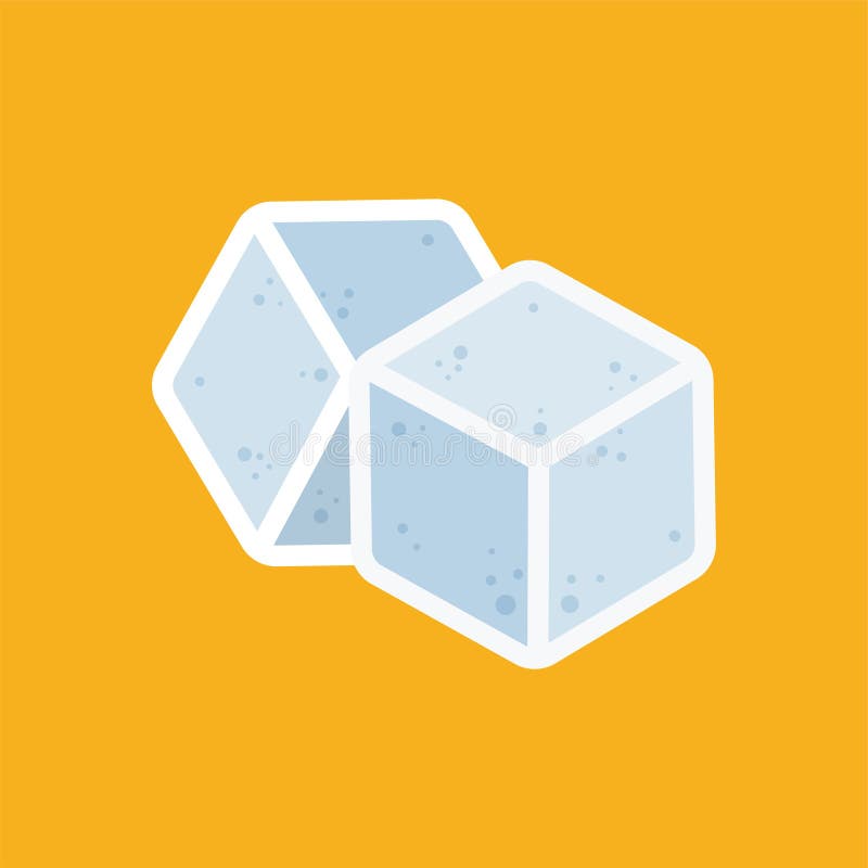 An Illustration of Sugar Cube. Isolated Vector Illustration Stock ...
