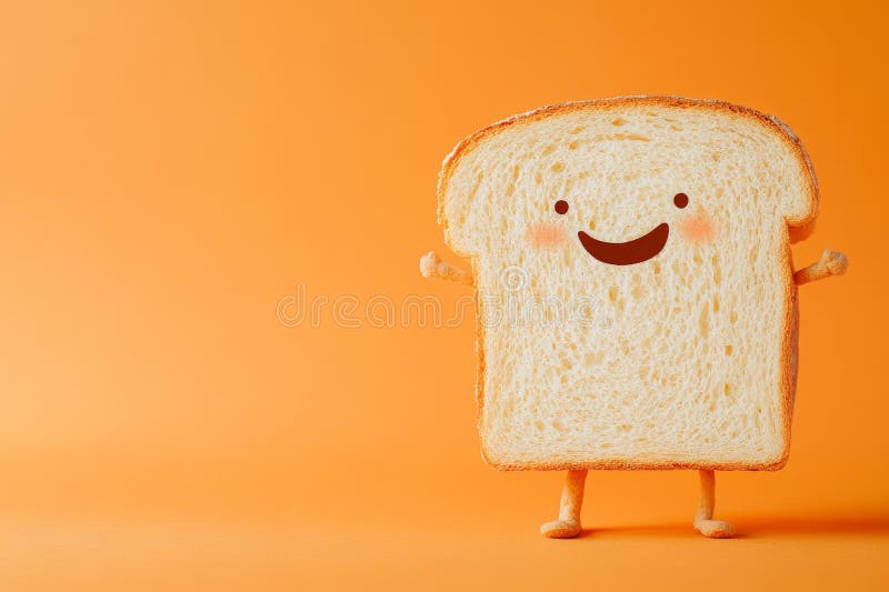 Illustration Suggestion: a Smiling Loaf of Freshly Baked Bread. Stock ...