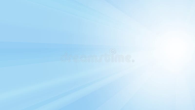 Sunburst Light on Blue Sky Background Stock Illustration - Illustration ...