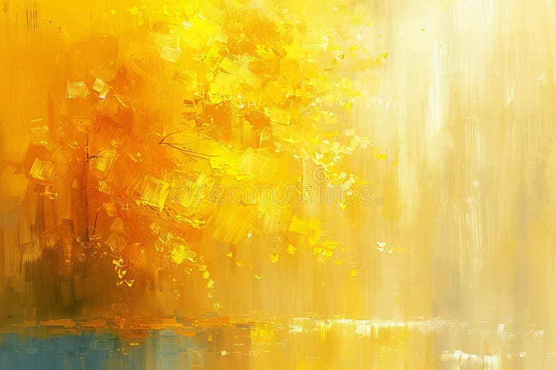 Illustration of Sunbeam Yellow Color with Light Blur Background in ...