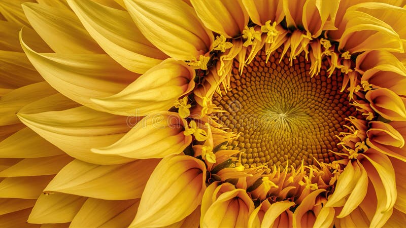 Illustration of a Sunflower on a Solid Background. Generative Ai Stock Illustration ...