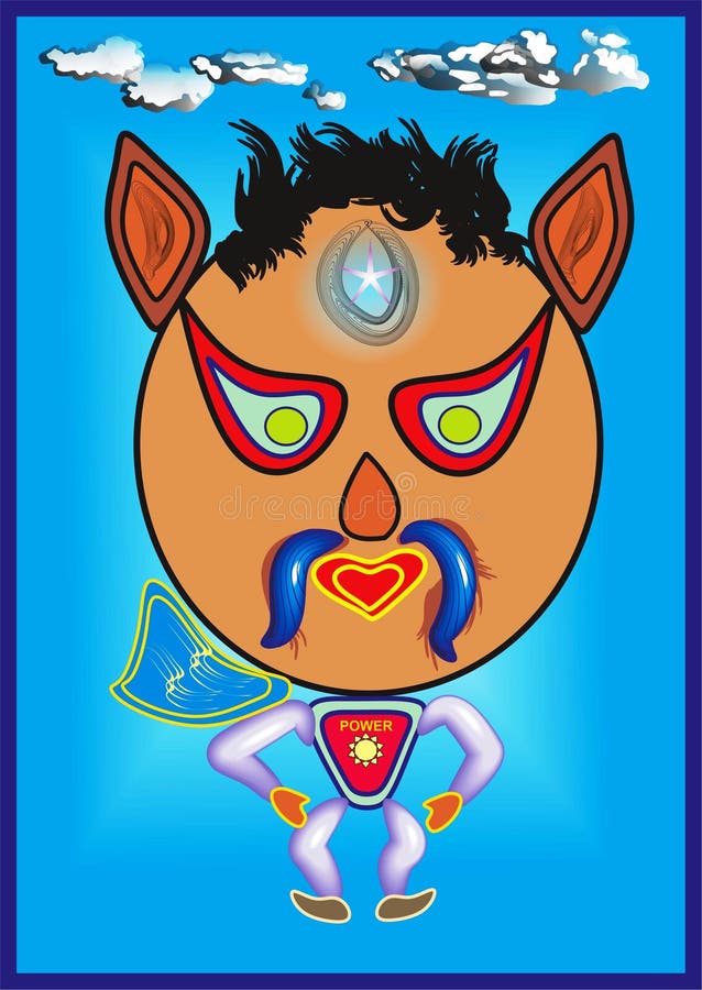 That is the Illustration of Super Hero Character Which is Looking Angry ...