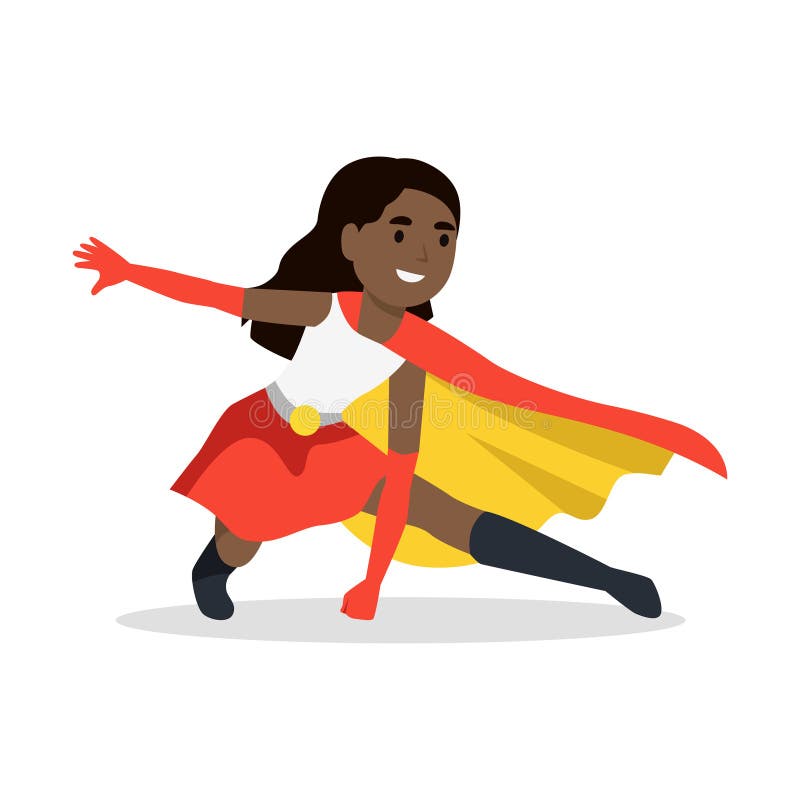 African American Super Hero Girl Stock Illustrations – 192 African ...