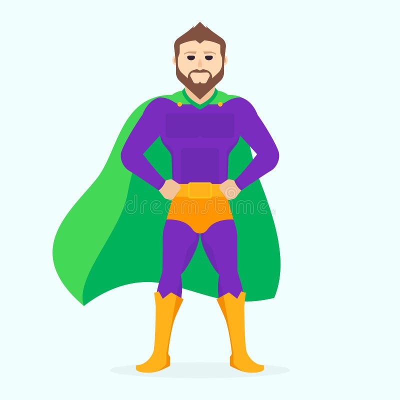 Superhero Beard Stock Illustrations – 377 Superhero Beard Stock ...