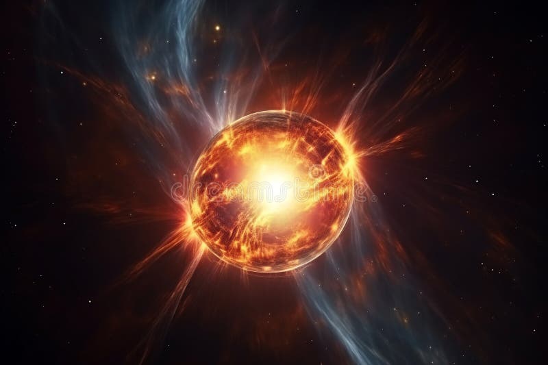 Illustration of Supernova Explosion in Space. Generative AI Stock ...