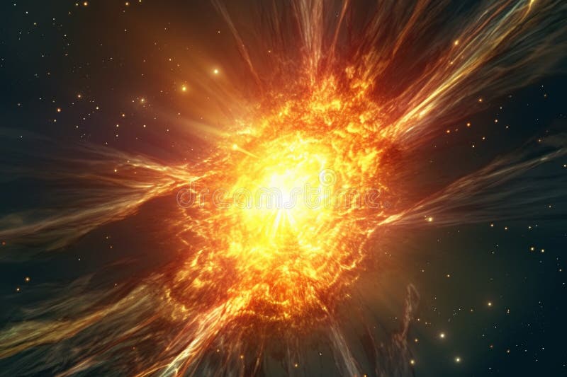 Illustration of Supernova Explosion in Space. Generative AI Stock ...