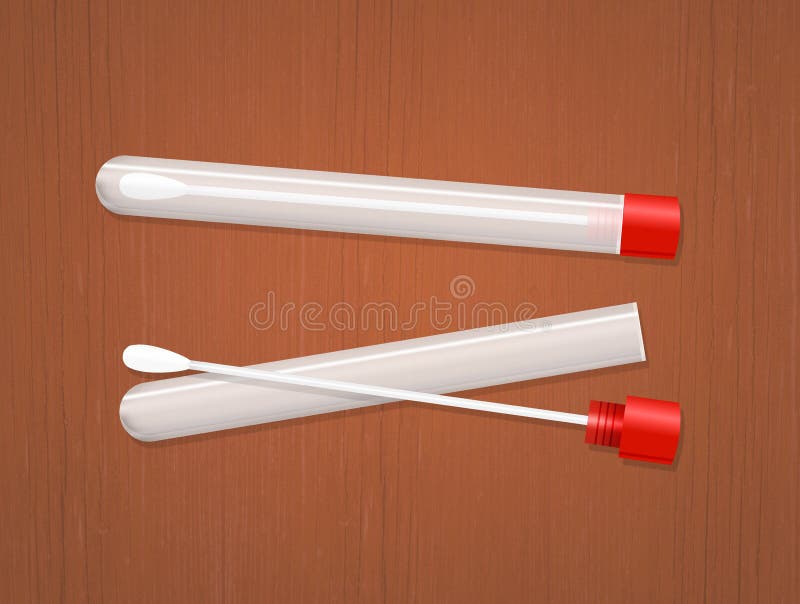 Illustration of swab test stock illustration. Illustration of ...
