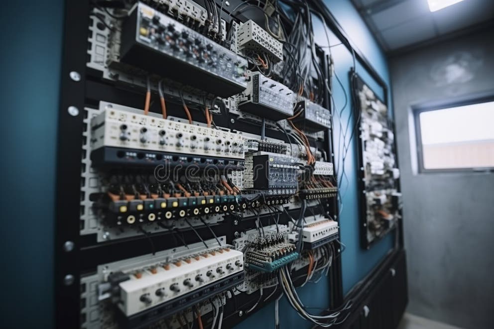 Illustration, Switchboard Computer, Generative Ai Stock Illustration ...