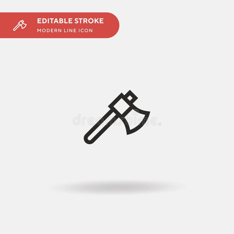 Axe Simple Vector Icon. Illustration Symbol Design Template for Web ...